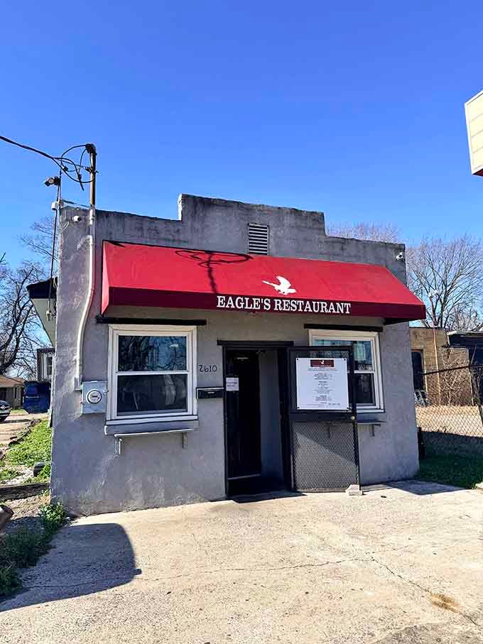 The humble exterior that's been feeding Birmingham's soul for generations, proof that greatness doesn't need fancy packaging at all.