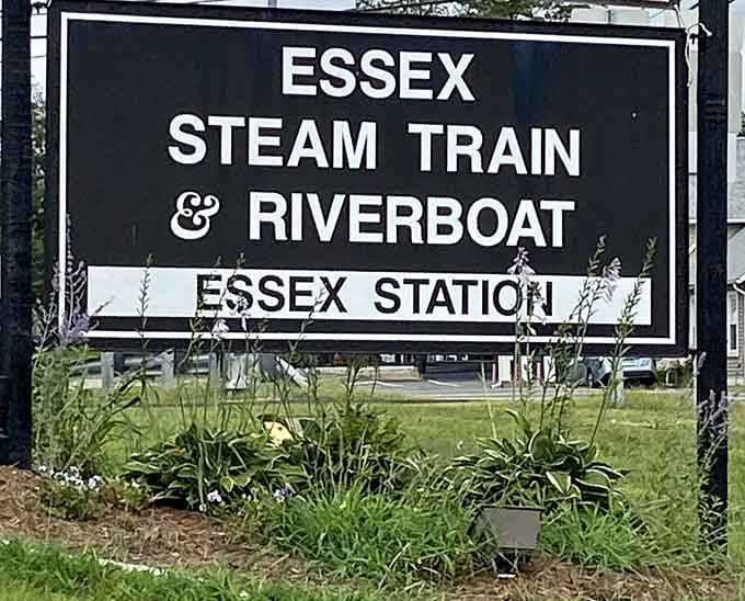 When you see this sign, you know you've arrived at the place where time slows down delightfully.