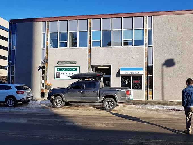 The Antique Gallery's modest exterior is the perfect disguise for a treasure cave. Like finding the wardrobe to Narnia in downtown Anchorage.