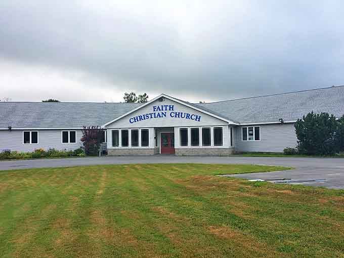 Faith Christian Church's modest exterior belies the warmth within &ndash; architectural proof that community spirit needs no grand cathedral.