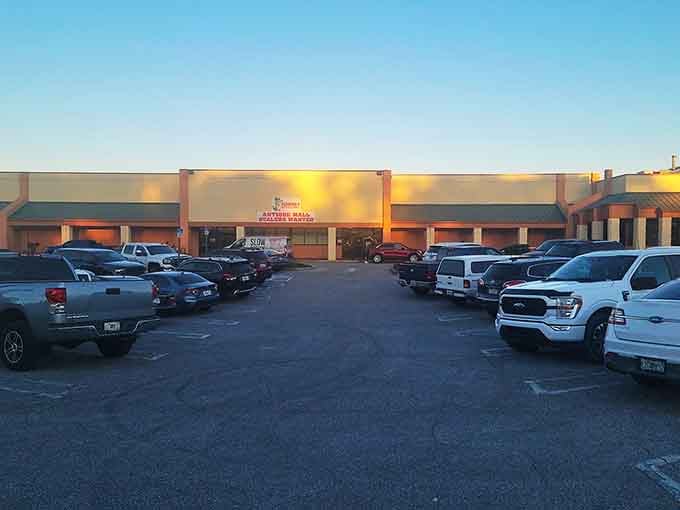 That packed parking lot tells you everything: people drive from everywhere to hunt these vintage treasures.