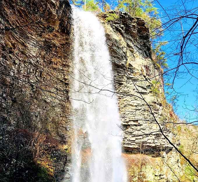 Grace's High Falls drops with the kind of drama that would make any soap opera jealous of its performance.