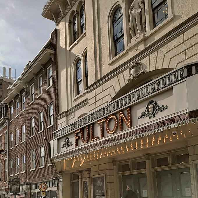 The marquee lights up Prince Street like a beacon calling all lovers of live theater home.