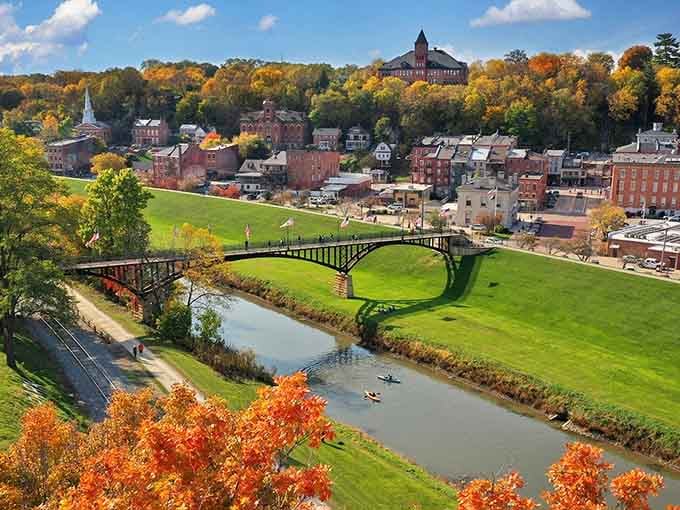 Autumn paints the valley in colors so vivid, you'll wonder why anyone bothers with filters when nature does it better.