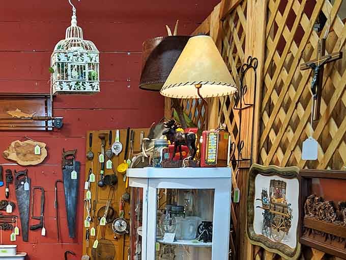 Vintage lamps cast warm light on possibilities, proving that old doesn't mean outdated, just full of character.