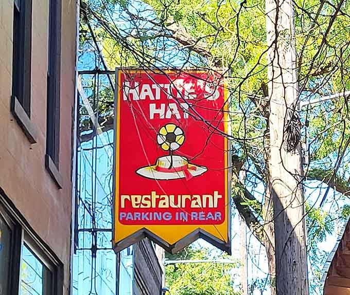 That bold red sign has been guiding hungry Ballard residents to this corner for generations of great meals.