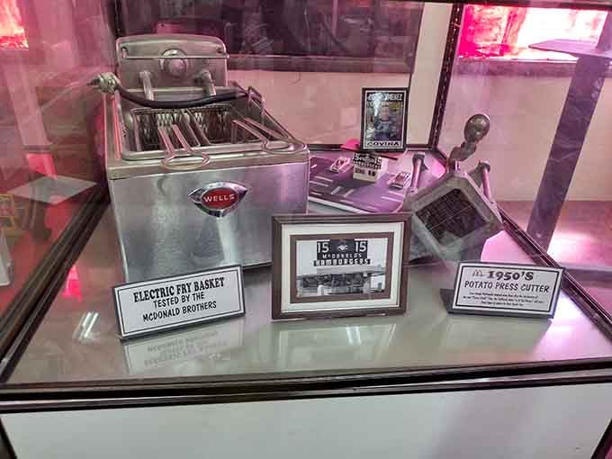 Original kitchen equipment shows how simple tools and smart systems created the blueprint for modern fast food everywhere.