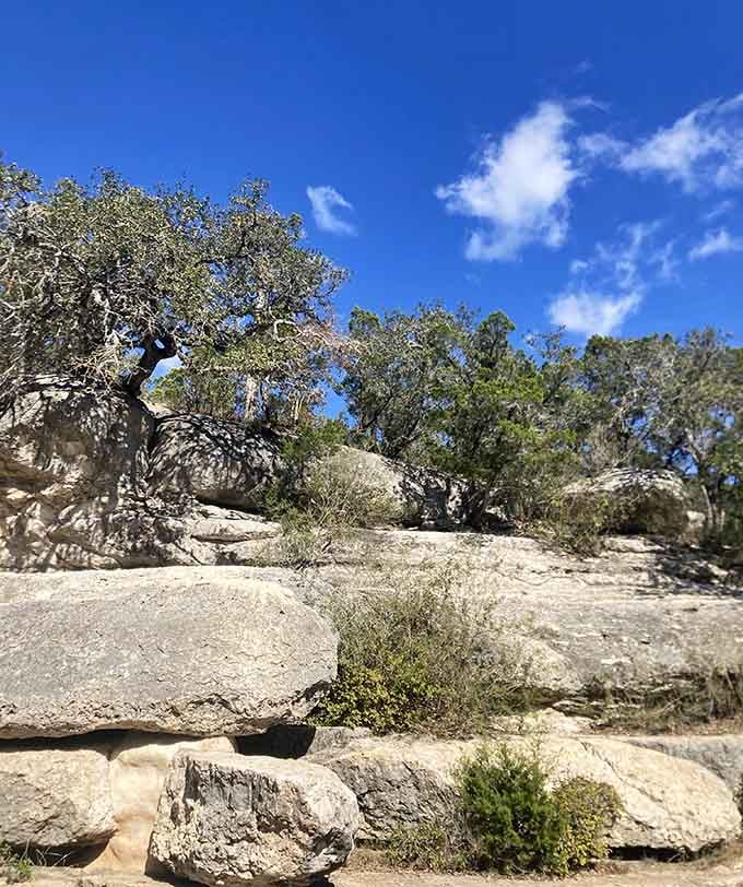 Blue skies and limestone cliffs create the kind of Texas scenery that makes you proud to call this place home.