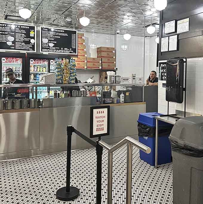 The ordering counter stands ready like a stage, where your sandwich dreams become delicious reality within minutes.