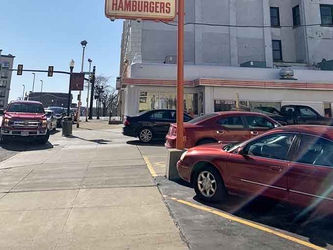 Downtown parking makes accessing this burger treasure easy&mdash;your biggest challenge will be choosing between single or double patties.