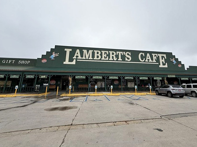 That sign isn't just a name, it's a promise of the most entertaining meal you'll have.