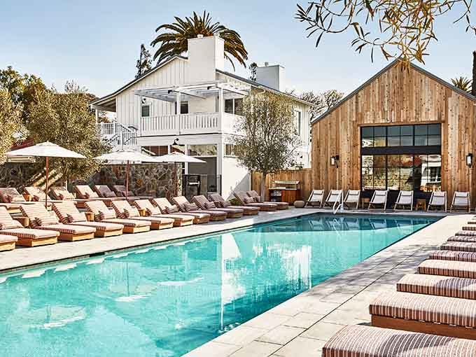 The Inn at Mattei's Tavern pool area makes relaxation look so good you'll forget you ever knew stress.