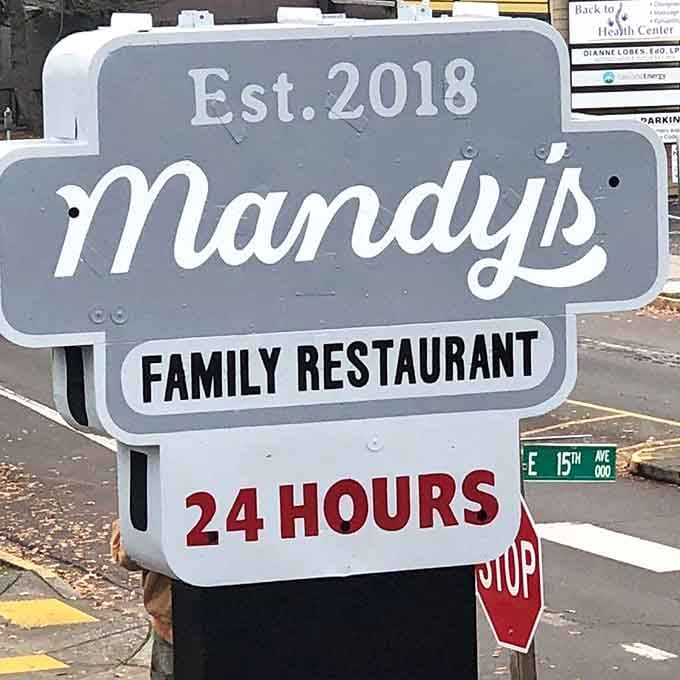 That "24 Hours" sign is the most beautiful promise a hungry person could hope to see anywhere.
