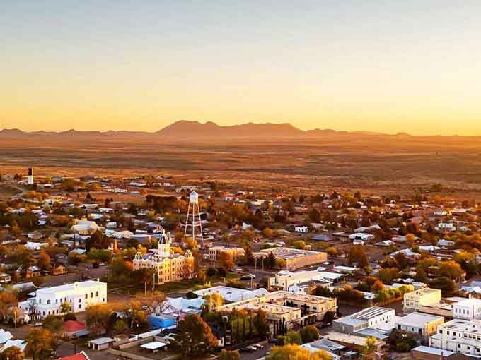 Sunset over Marfa reveals why artists fell in love with this place: endless sky, golden light, pure magic.