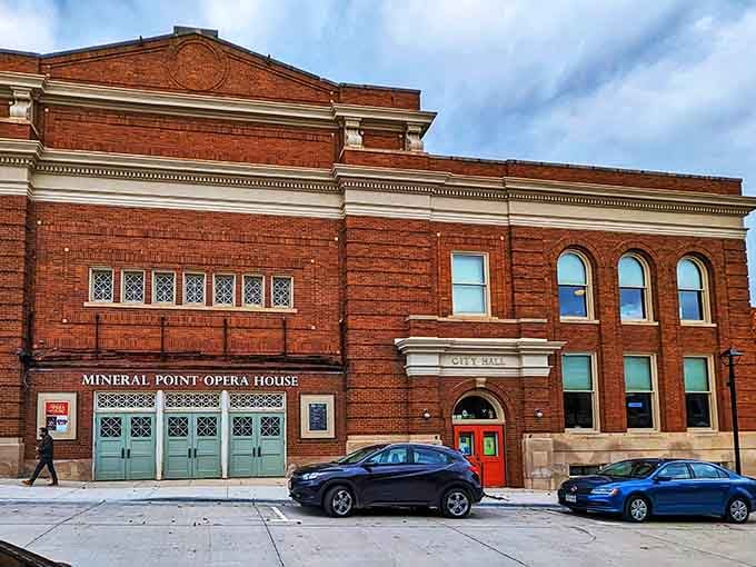 The Opera House's ornate brick facade reminds us that even frontier towns craved culture, entertainment, and a little architectural showmanship.