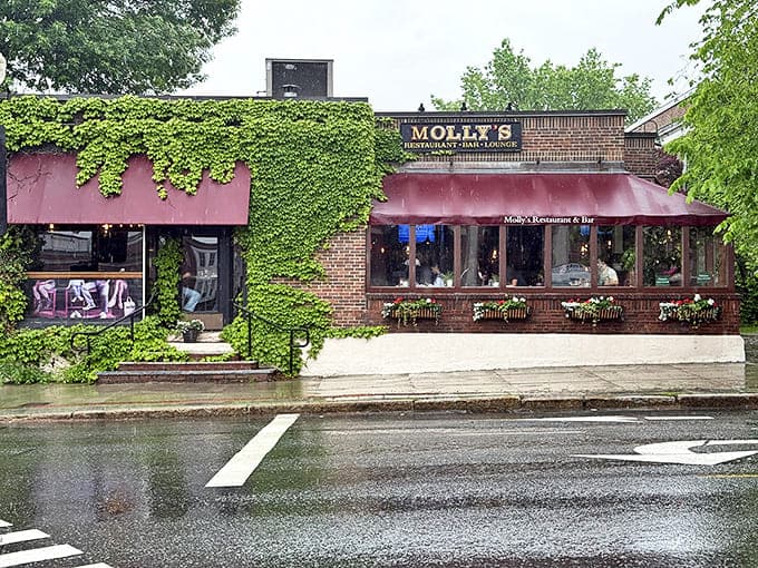 Molly's Restaurant, with its ivy-covered brick and welcoming awnings, has been the scene of countless Dartmouth celebrations and quiet date nights.