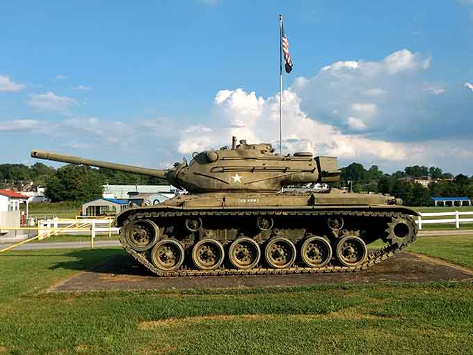 This tank at Veterans Memorial Park stands as a powerful tribute to those who served our country with honor.