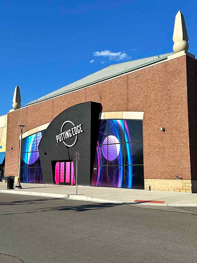 From the outside, it's just a building. Inside? A neon universe waiting to happen.