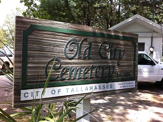 The official signage confirms you've found the right place, though the atmosphere already told you that.