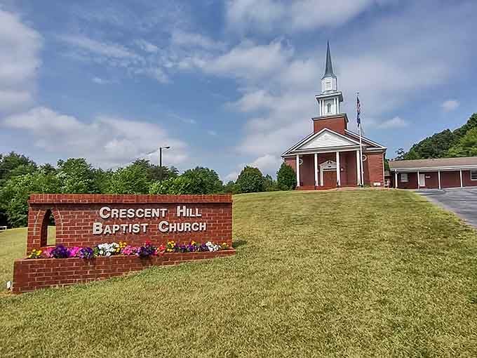 Crescent Hill Baptist Church sits pretty on its hilltop perch, a beacon of faith and community for generations.