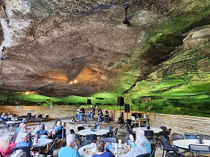 Live music echoing off stone walls that have been here since before music was even invented, now that's acoustics.