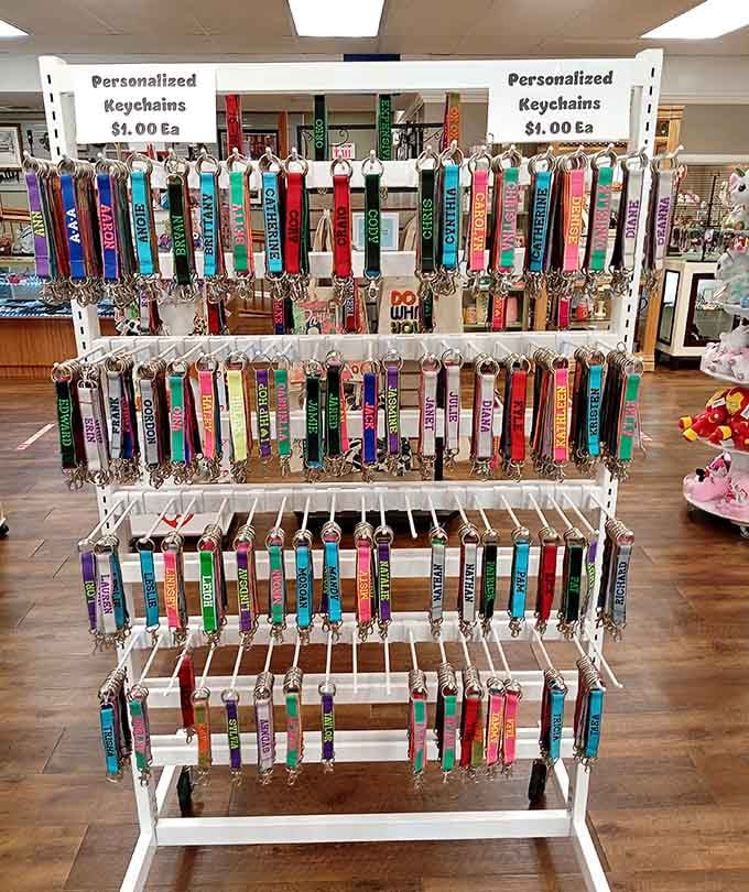 Personalized keychains offering custom touches at prices that make impulse buying totally justifiable.