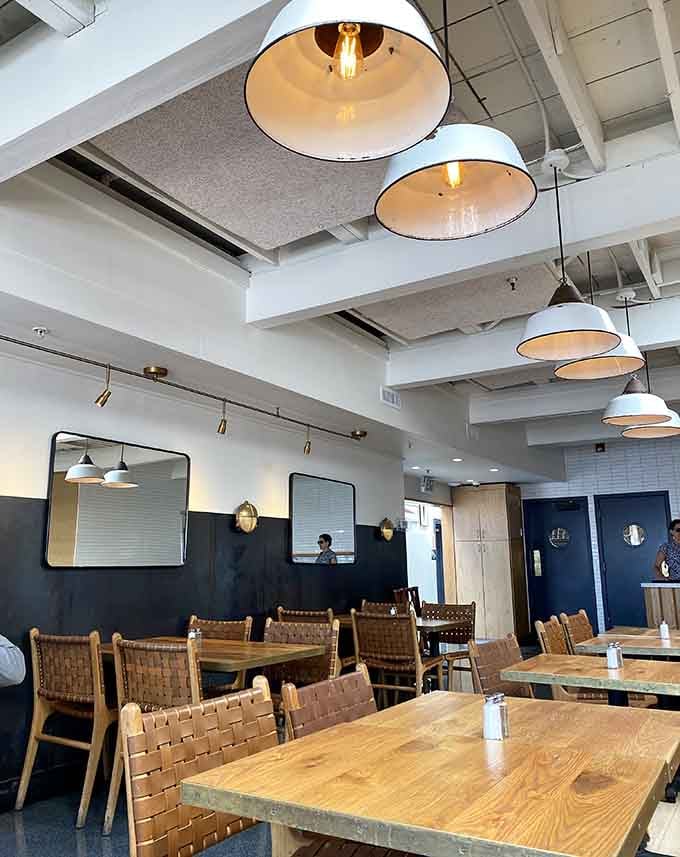 Clean lines, nautical touches, and thoughtful lighting create an inviting space that feels both contemporary and timelessly coastal in character.