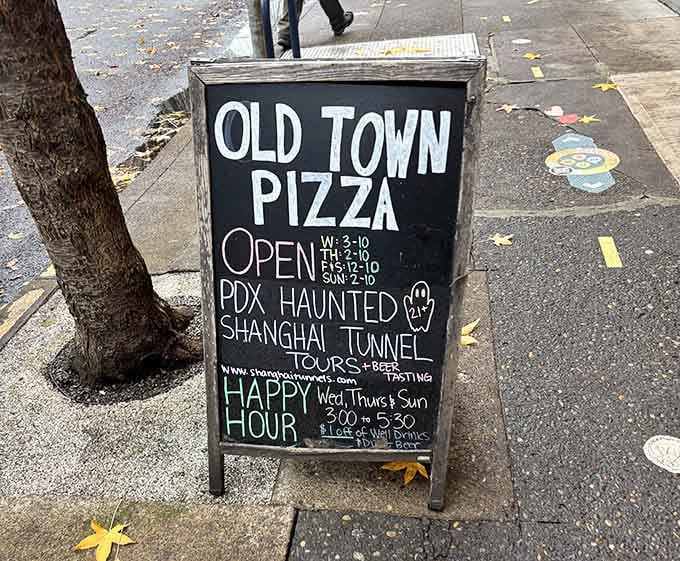Today's signage cheerfully advertises tours of yesterday's horrors, because nothing says tourism like educational trauma with pizza nearby.