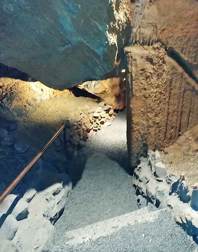 The illuminated pathway guides you through chambers, each turn revealing new formations that defy your expectations completely.