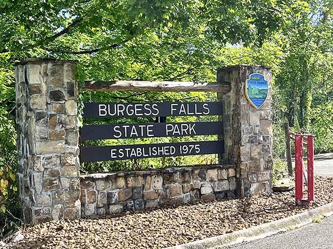 The entrance sign doesn't just mark a boundary&mdash;it's your official invitation to one of Tennessee's most magnificent natural performances, running continuously since 1975.