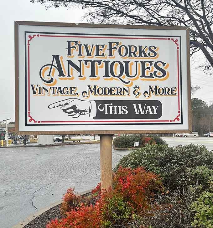 Follow the pointing finger to discover where memories, treasures, and maybe your next favorite possession are waiting.