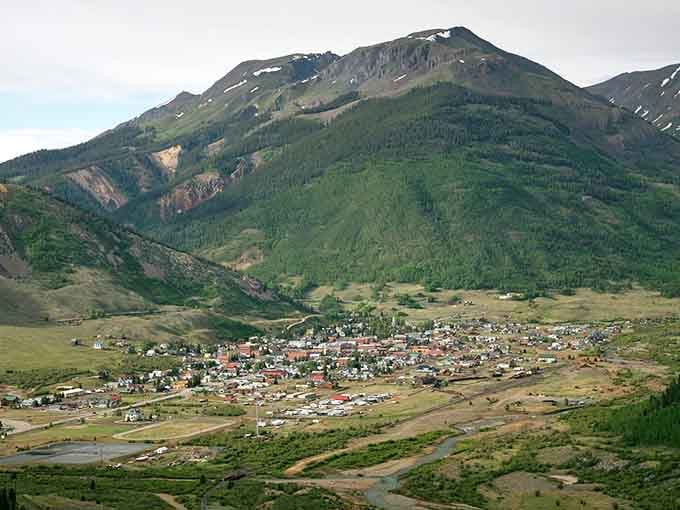 From above, Silverton reveals its true nature: a tiny outpost of civilization cradled by peaks that dwarf human ambitions yet inspire them.