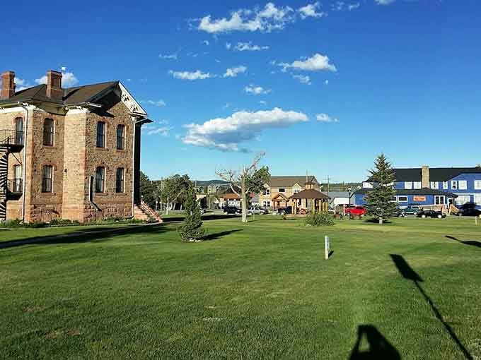 The courthouse anchors this recreated town, reminding us that even the wildest west needed law and order.
