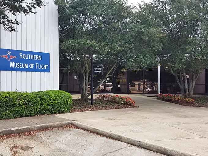 The museum entrance welcomes you to a place where childhood dreams of flying finally get the respect they deserve.