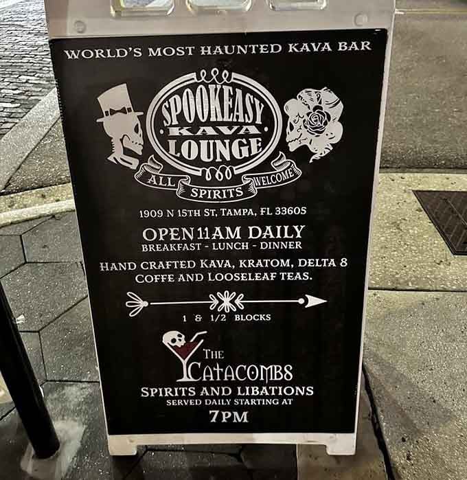 Open at 11 AM daily, because spooky vibes and good food shouldn't be reserved for nighttime only.