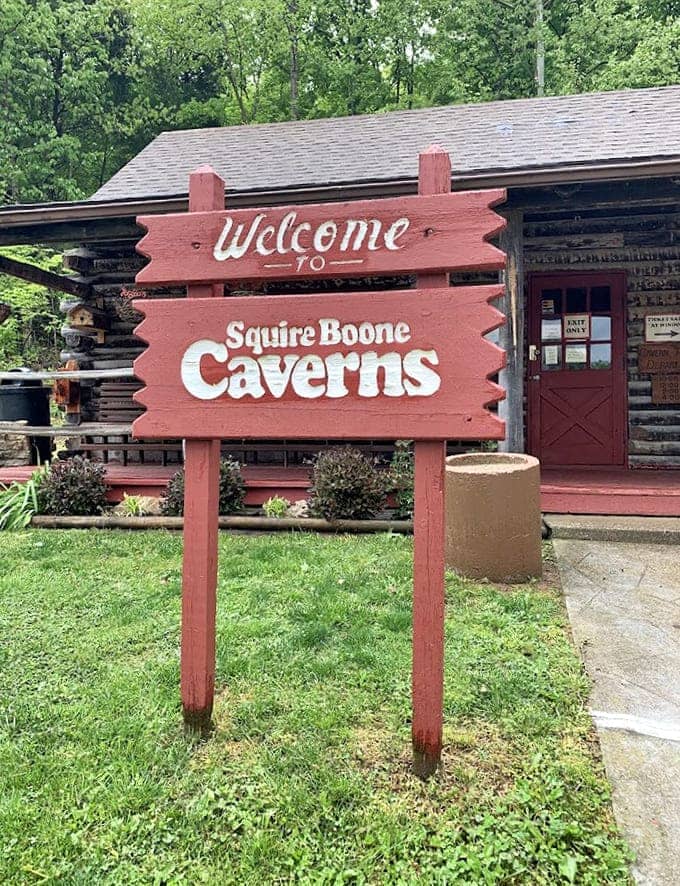 The welcome sign promises adventure below ground and above, where history and nature conspire to create magic.