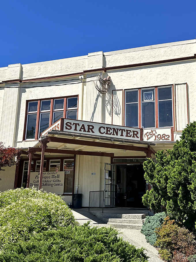 The Star Center building stands proud on Snohomish's main street, basically daring you to walk past without going inside.