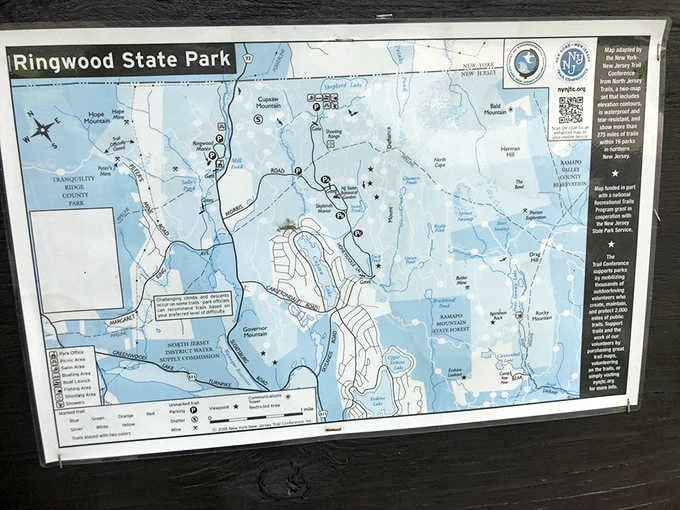 The park map&mdash;where adventure begins and arguments about "I think we're here" end. Like a treasure map, but the X marks several spots, all worth finding.