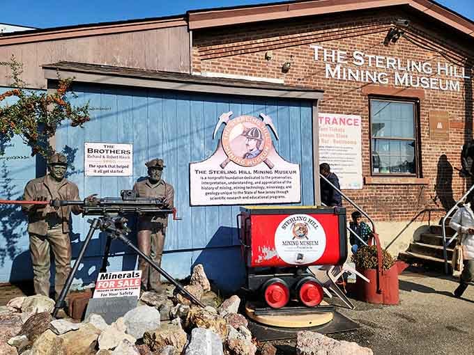 The museum exterior where history meets accessibility, inviting everyone to discover what's hiding beneath New Jersey's surface.