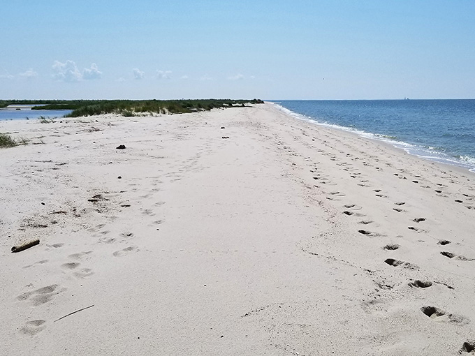 Beaches here are quiet, unspoiled, and blissfully free of beach volleyball nets and aggressive seagulls stealing fries.