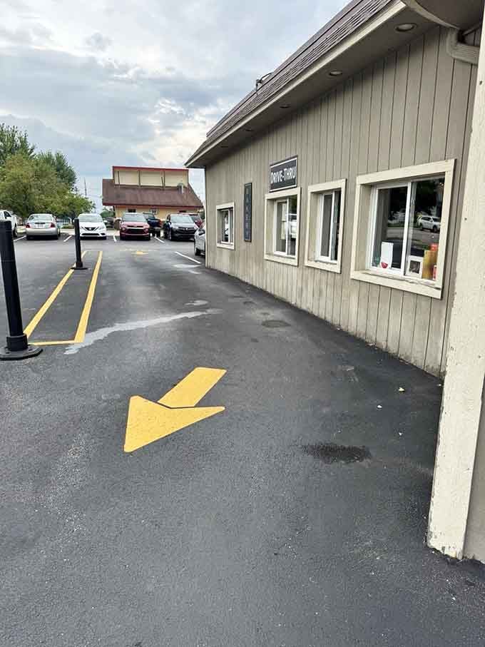 A drive-thru window at a European bakery feels wonderfully contradictory, like finding a shortcut to sophistication.