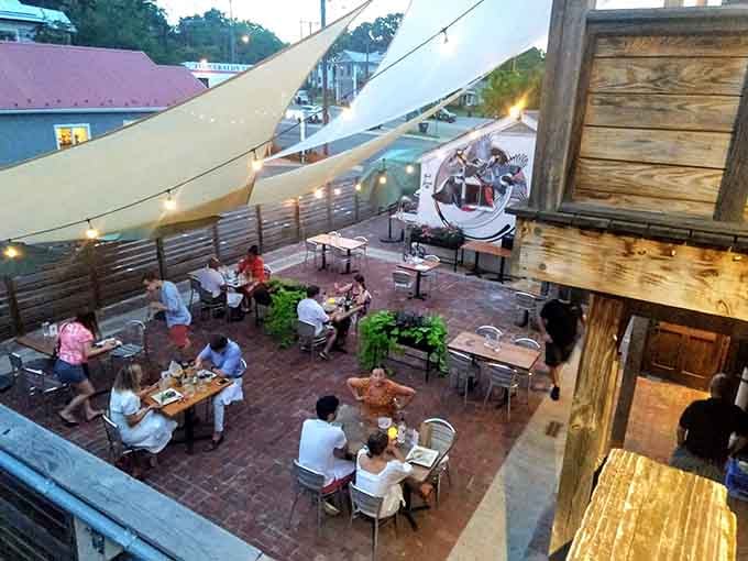 A rooftop patio with string lights and happy diners is Virginia's answer to European sidewalk cafes, minus the jet lag.