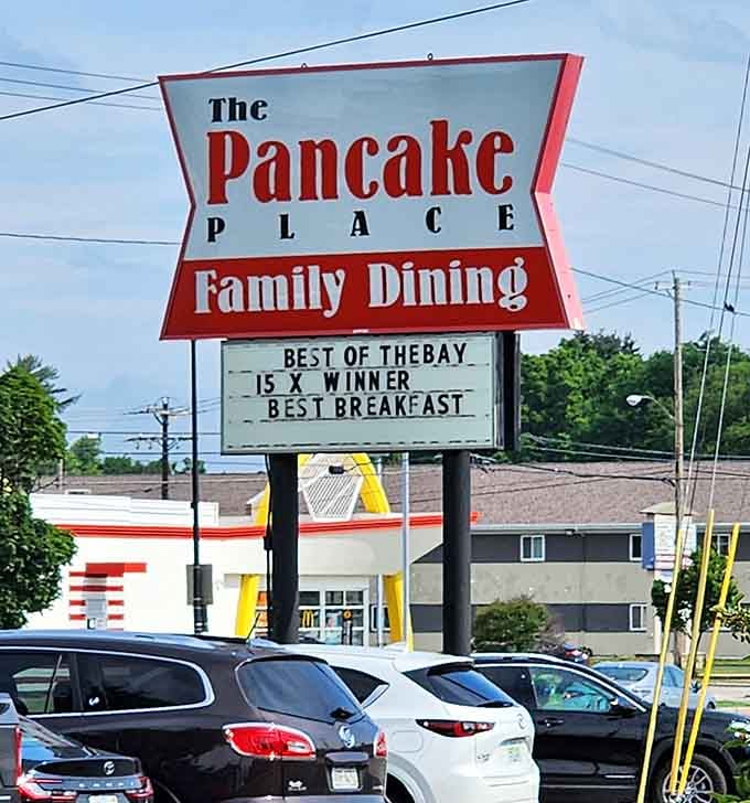 When your sign proudly declares multiple "Best Breakfast" wins, you've earned the right to brag.