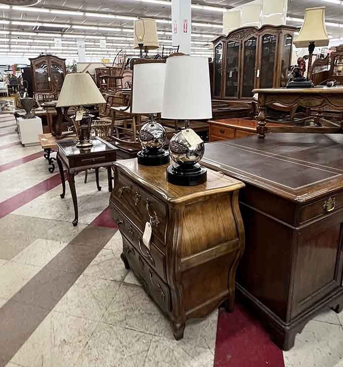 Lamp department looking like a beauty pageant for lighting fixtures, each one vying to be the brightest star in your living room.