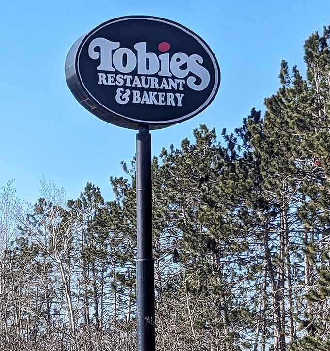 This sign has guided more sugar-seeking pilgrims than a GPS ever could dream of doing.