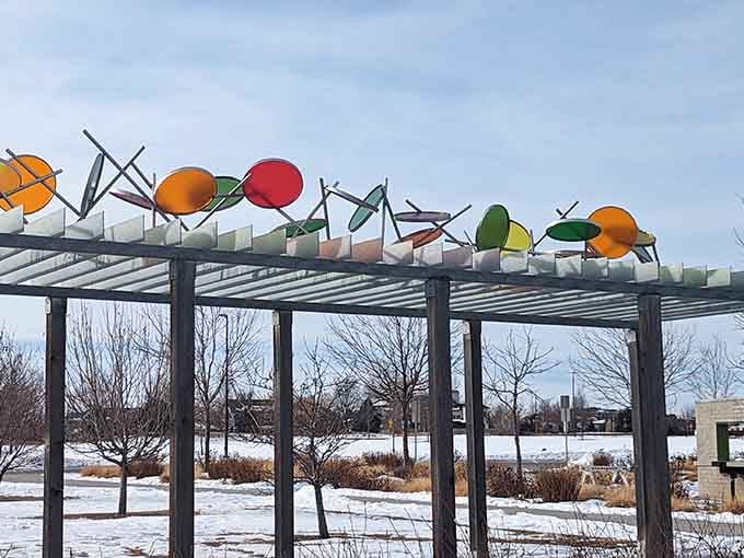 Even winter can't diminish this place's charm, though you'll definitely want to bundle up before tackling that slide.