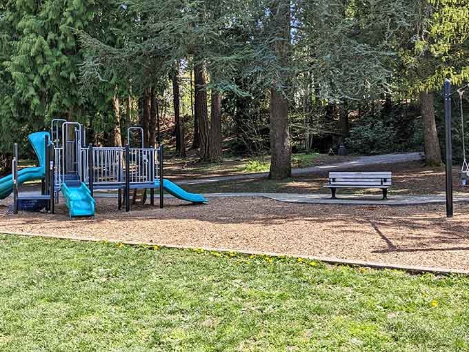 Because even in paradise, kids still need somewhere to burn off energy before the car ride home.