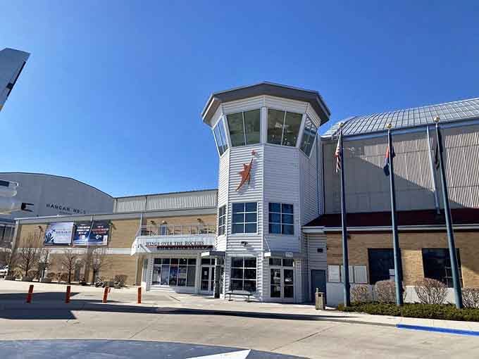 The modern facility blends seamlessly into the neighborhood while housing treasures that span a century of flight history.