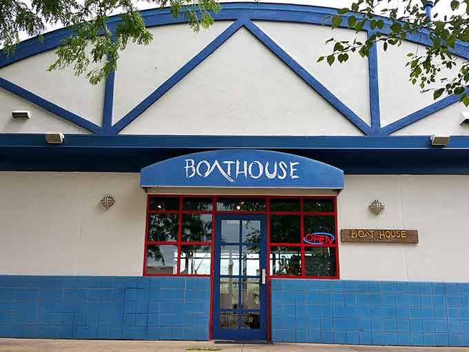 The Boat House Restaurant sits riverside, where dining with a view means watching barges and birds in equal measure.