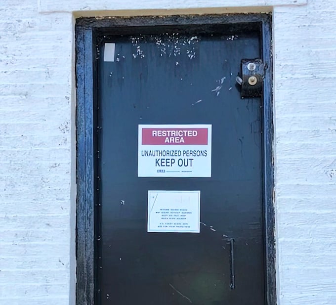 The "Keep Out" sign means business, but the surrounding area offers plenty to explore and appreciate.